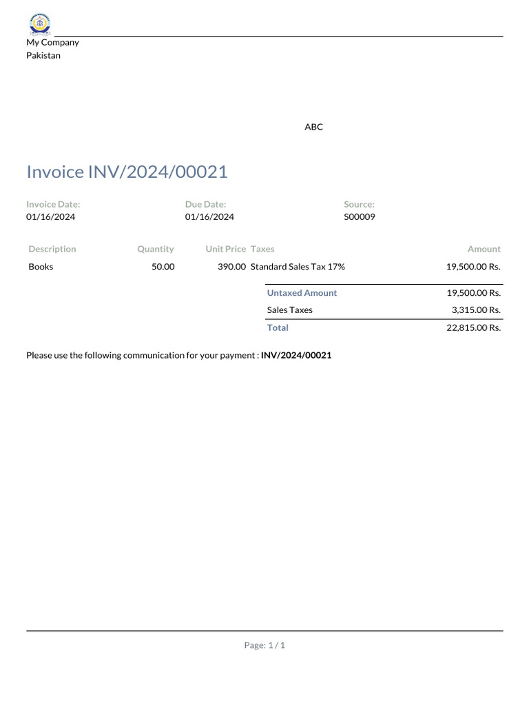 Inv 2024 00021 | PDF