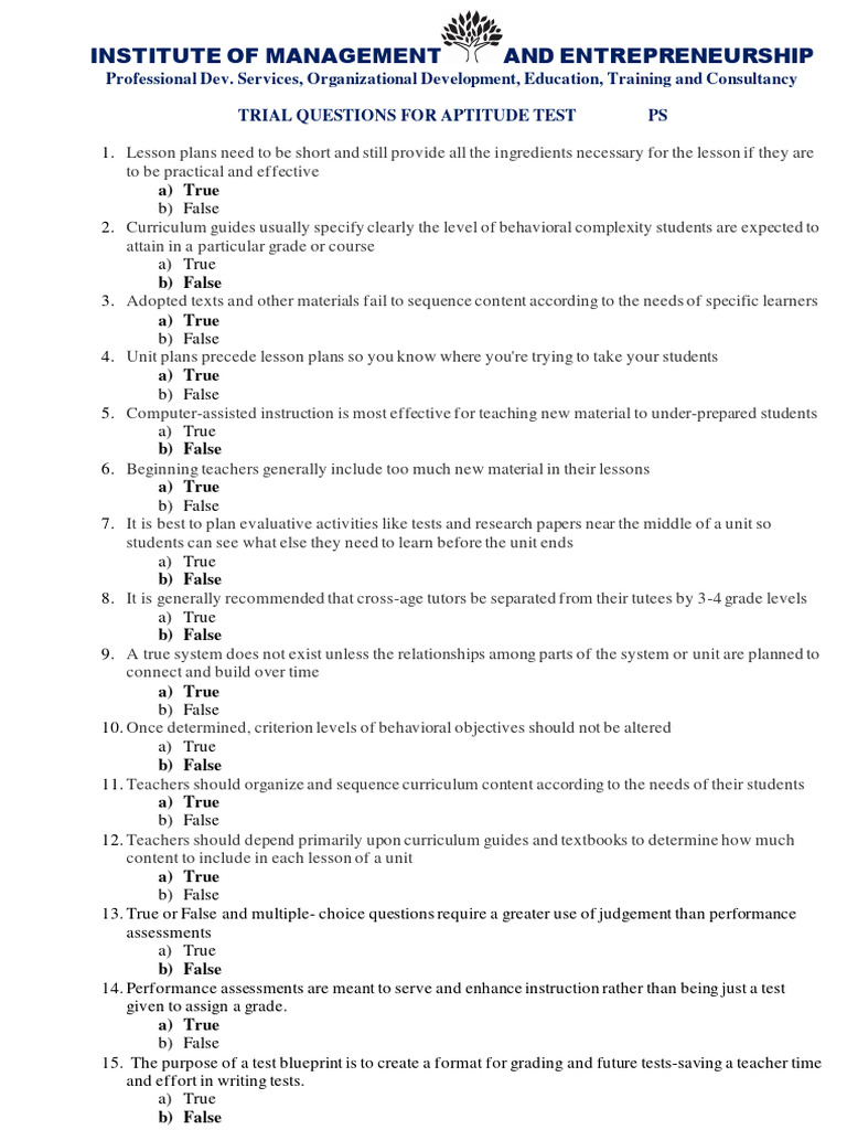 PS Questions and Answers | PDF | Learning | Teachers
