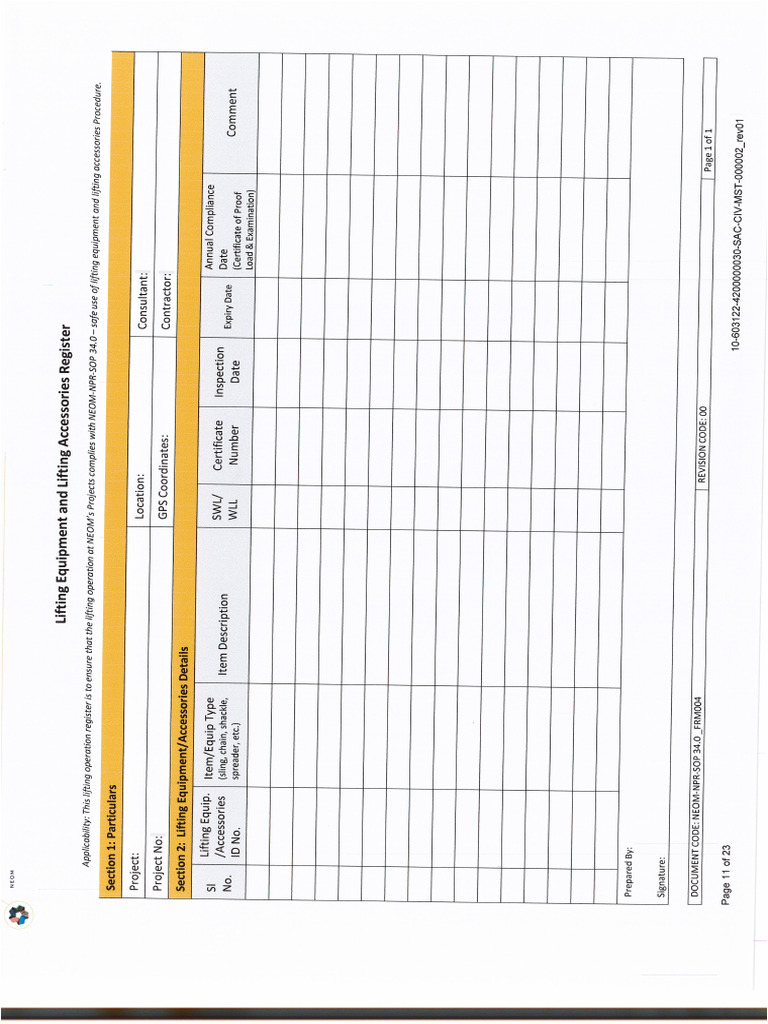01 Lifting Forms | PDF
