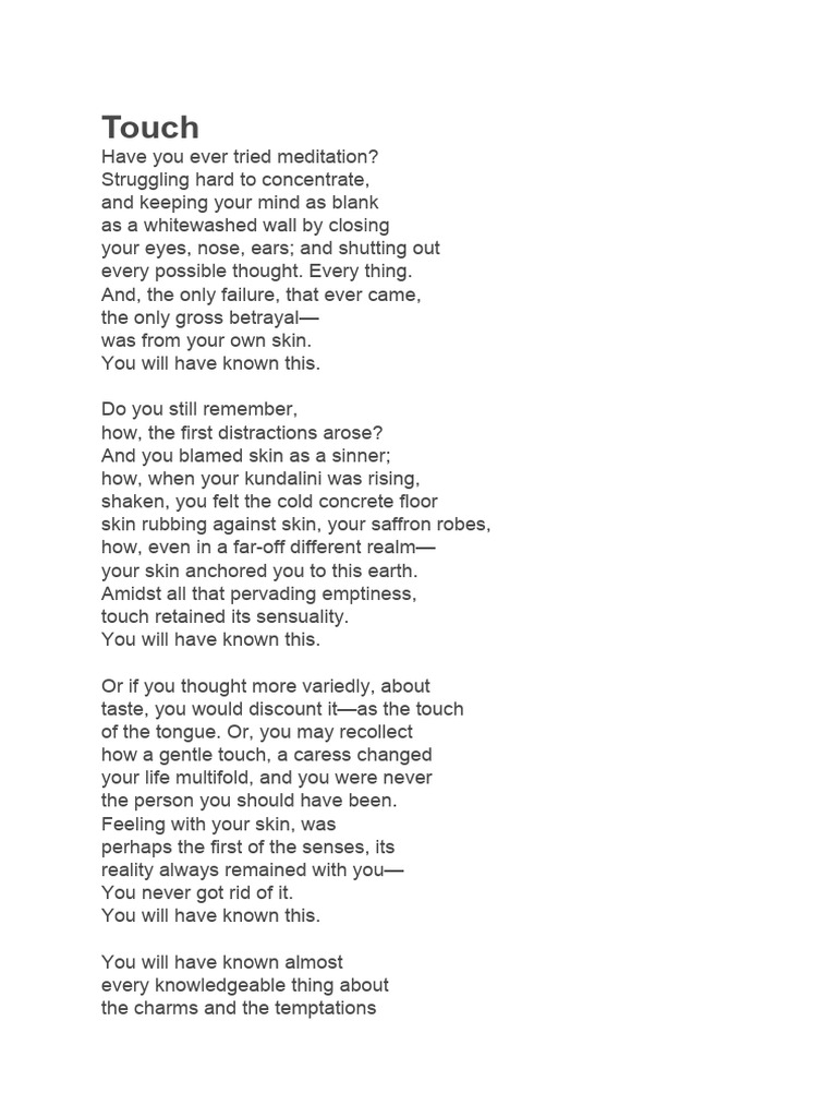 Touch | PDF