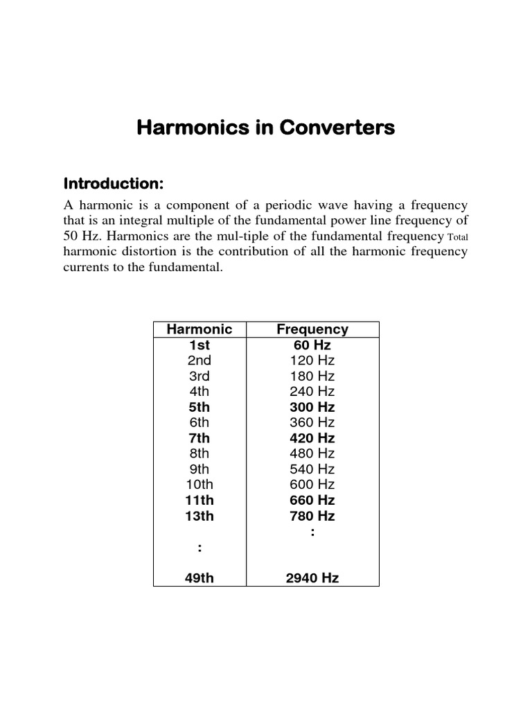 Harmonics in Variable Frequency Drives | PDF | Rectifier | Capacitor