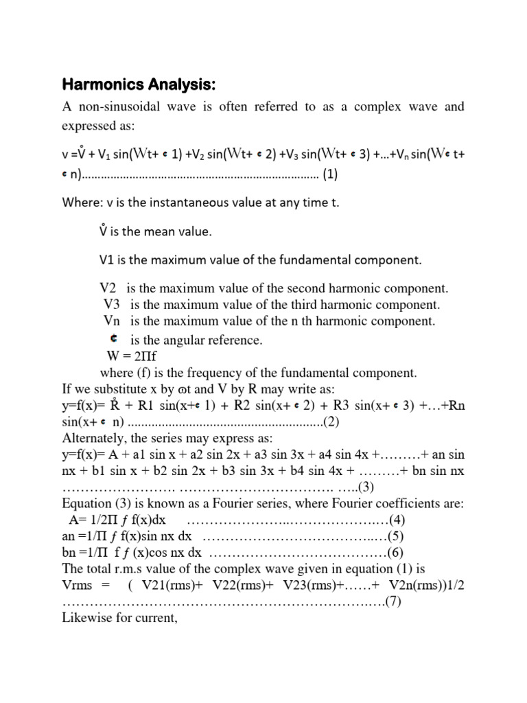 Harmonics Analysis | PDF | Rectifier | Root Mean Square