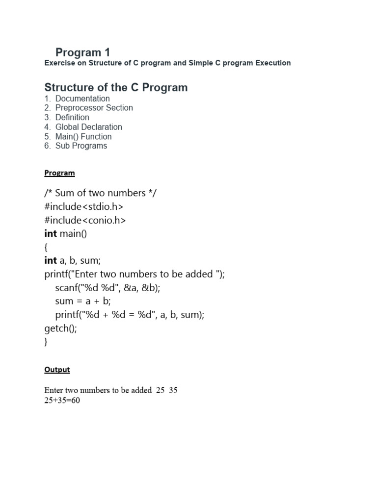 c programming lab | PDF | Computer Engineering | Computer Science