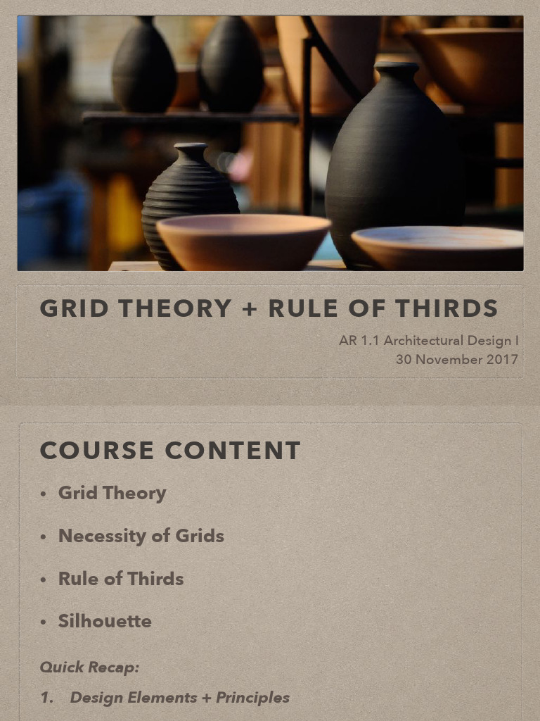 Grids + Law of Thirds: Basic Design Principles | PDF | Composition ...
