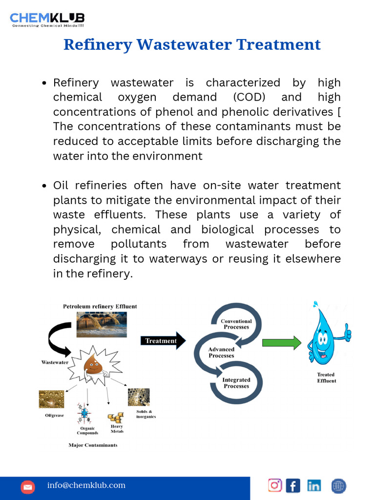 Refinery Wastewater Treatment Processes | PDF | Sewage Treatment ...