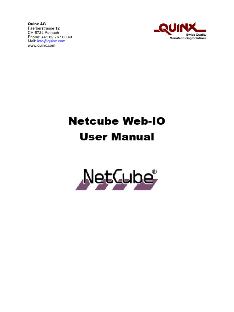 Manual NetCube Industrial | PDF | Port (Computer Networking) | Computer Network