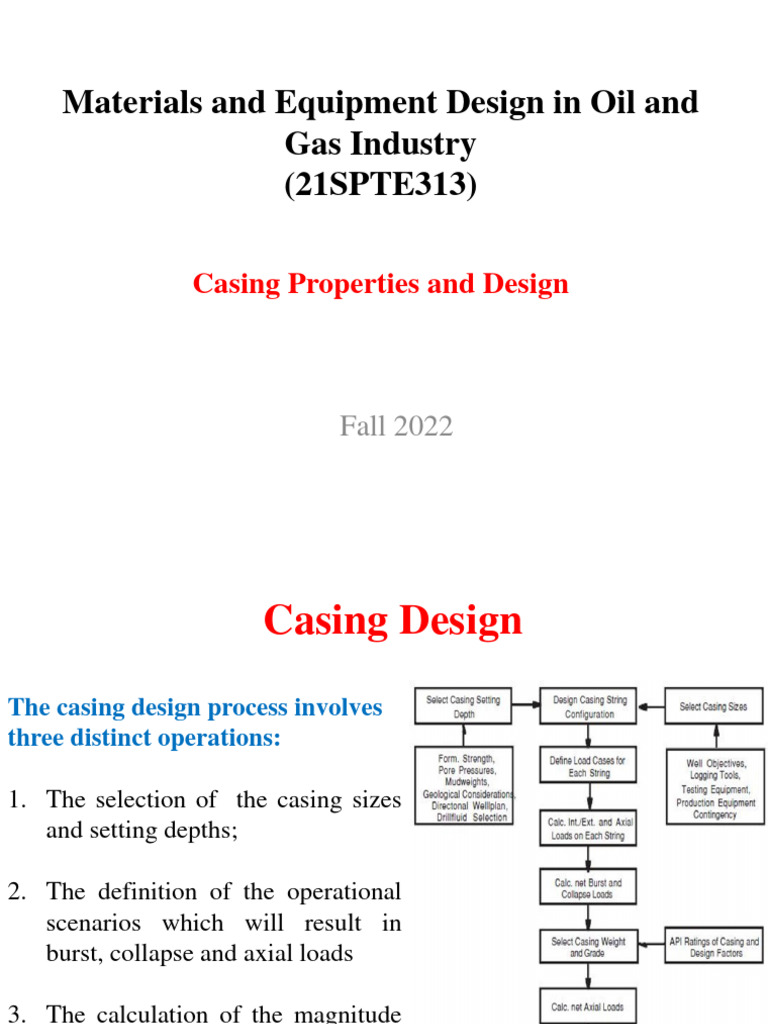 21SPTE313 - Lecture 7 | PDF | Strength Of Materials | Casing (Borehole)