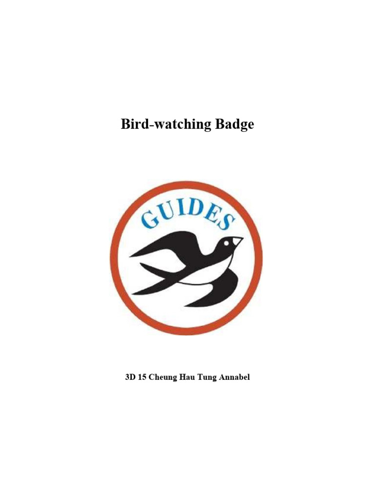 Bird-Watching Badge HKGGA | Download Free PDF | Birds | Beak