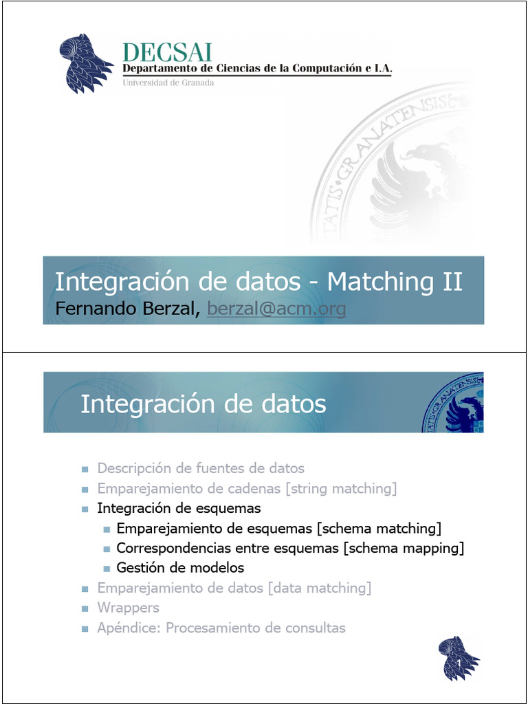 42 Data Integration - Schema Matching & Mapping.2016 | PDF | Inteligencia artificial ...