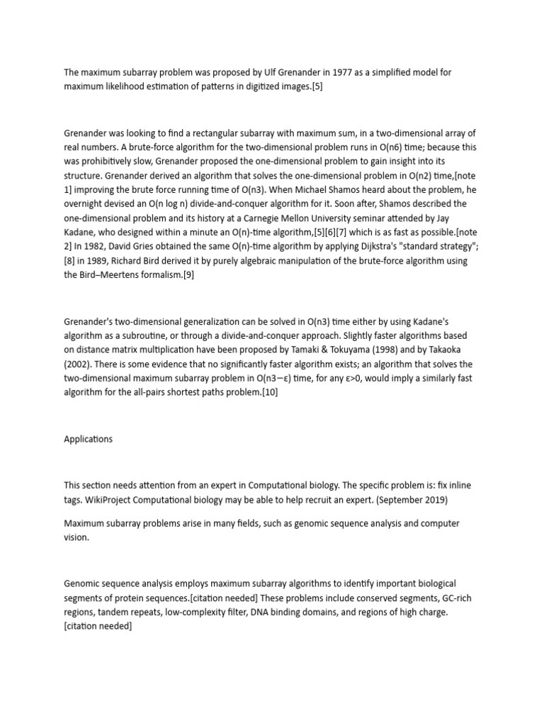 kadaneti | PDF | Applied Mathematics | Algorithms