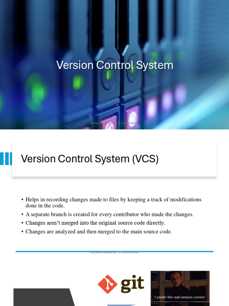 SE Lecture Week4.1 | PDF | Version Control | Computer Engineering
