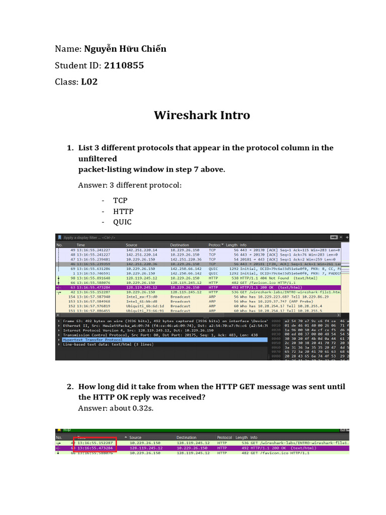 NguyenHuuChien Inclass Day1 | PDF | Domain Name System | Port (Computer Networking)