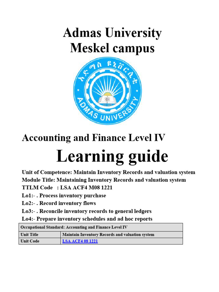 Maintain Inventory Records | PDF | Inventory Valuation | Cost Of Goods Sold
