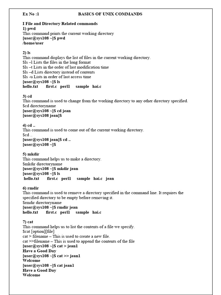 CS3461-OS Labmanual | PDF | Computer File | Command Line Interface