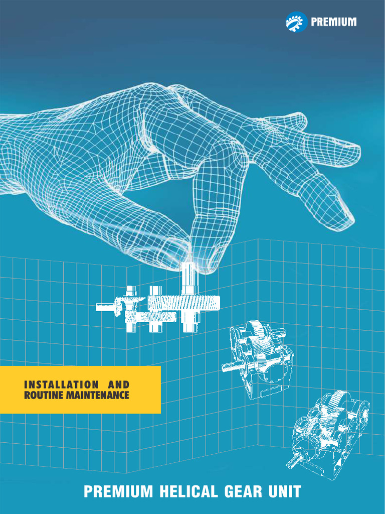 Premium Helical Gear Unit Installation Guide | PDF | Gear | Bearing ...