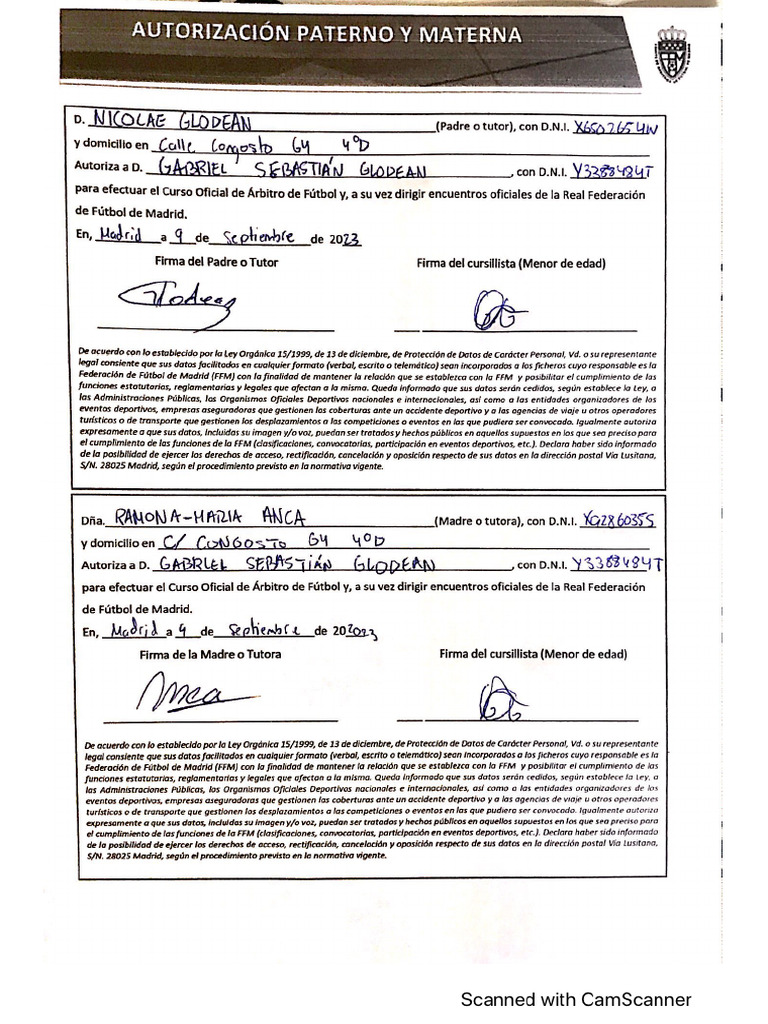 Autorizacion Gabriel Glodean - 1 | PDF