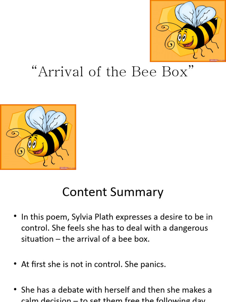 Exploring Control in Plath's "Bee Box" | PDF | Fear | Poetry