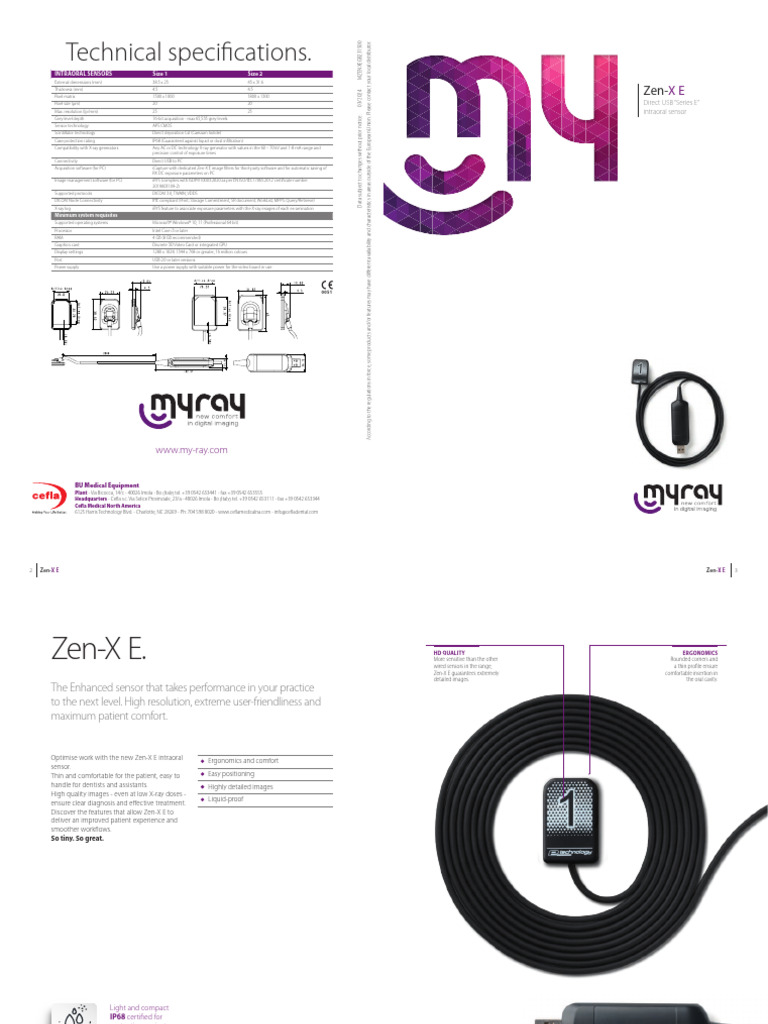 MR Sensore Zen-X E 2024 03 GB | PDF | X Ray | Usb