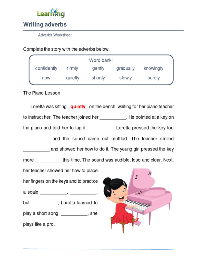 G3 Writing-adverbs B | PDF