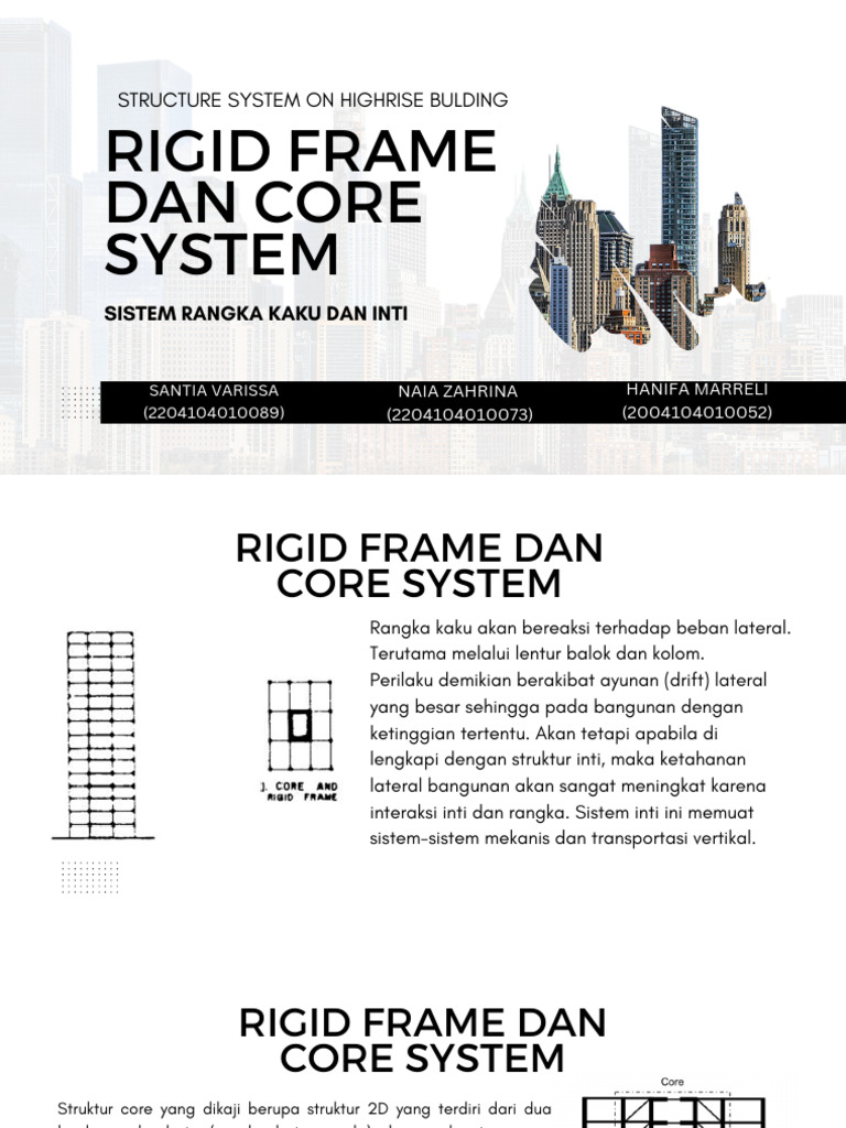 Rigid Frame Dan Core System | PDF