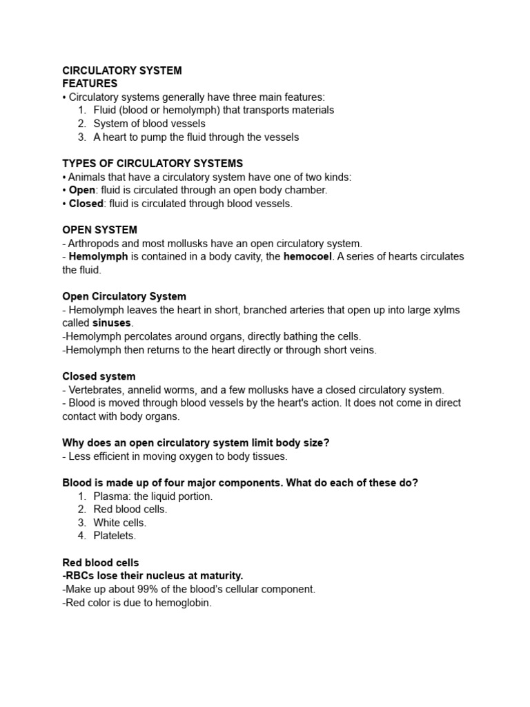 Circulatory System | Download Free PDF | Heart | Blood
