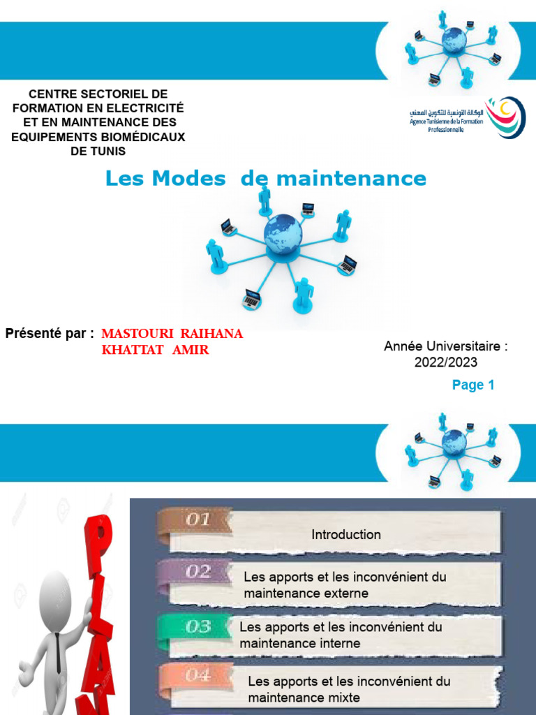 presentation gestion de maintenance | PDF | Microsoft Powerpoint | Sous-traitance