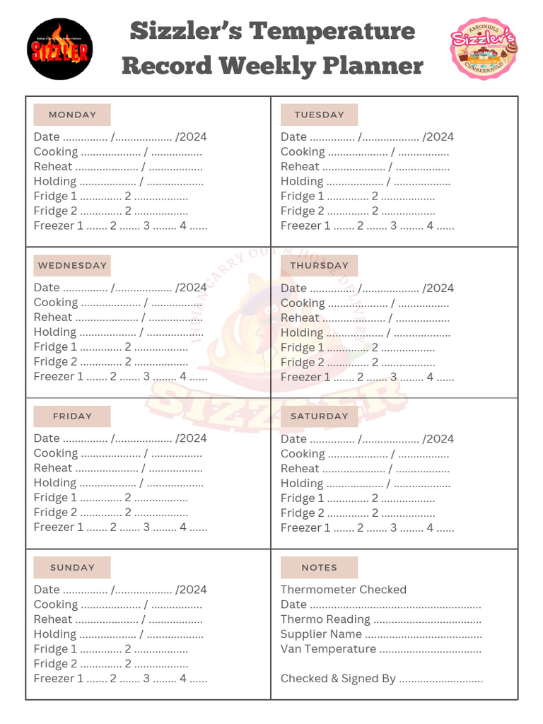 Simple Weekly Planner Sheet | PDF | Cooking | Foods