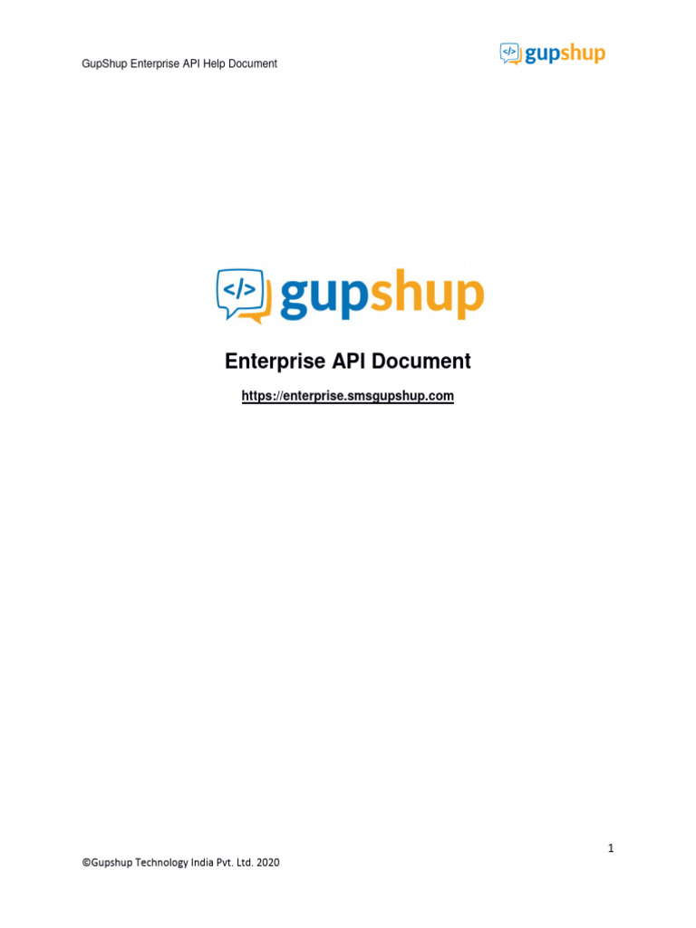 GupShup Enterprise API Guide | PDF | Transport Layer Security | Encryption
