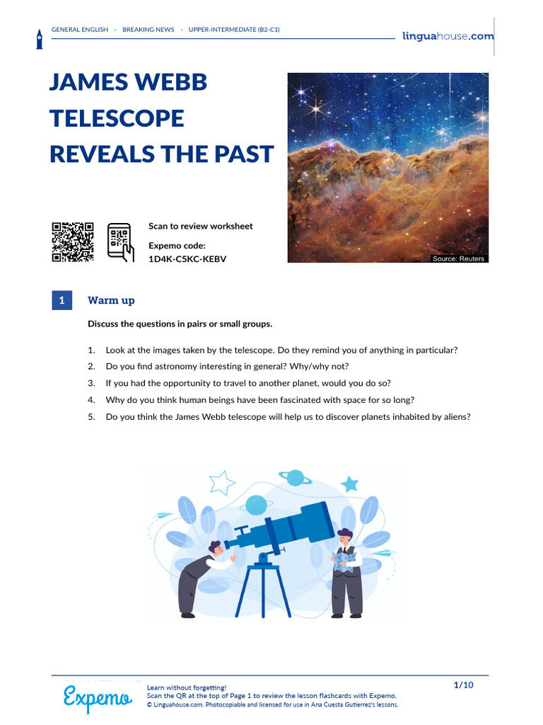 James Webb Telescope Insights for B2-C1 | PDF | Telescope | Light