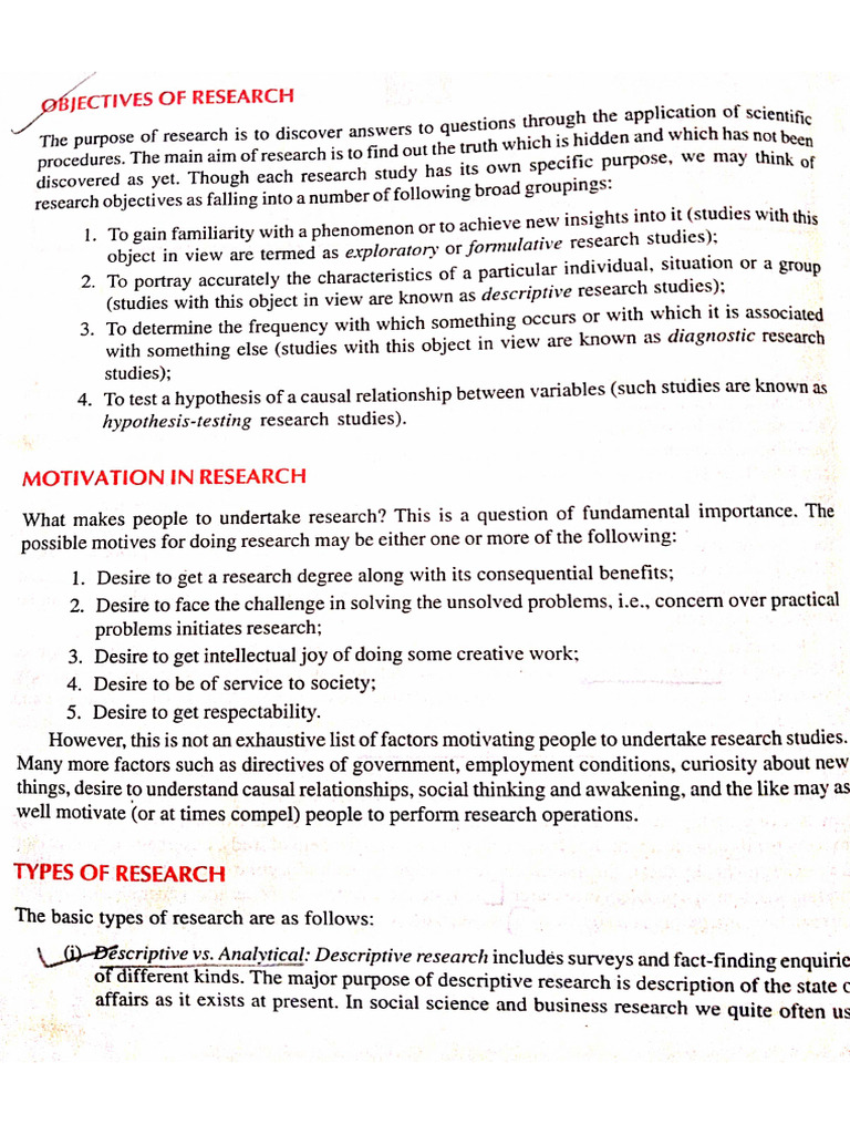 Research methodology Unit 1 | PDF