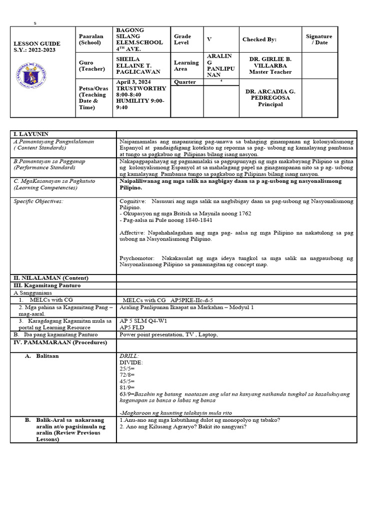 Ap 5-Q4-W1-April 3-2024 | PDF