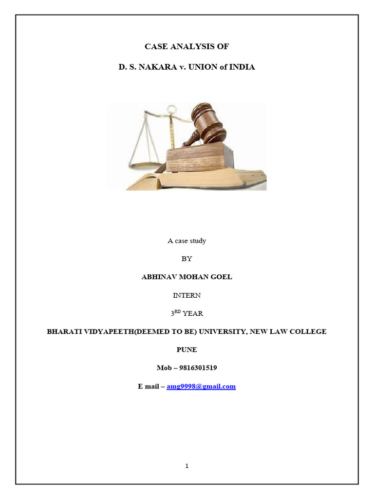 D.S. Nakara Case: Pension Discrimination Analysis | PDF | Cost Of ...