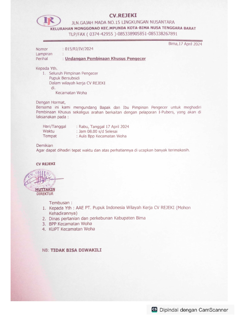 Surat Pembinaan | PDF