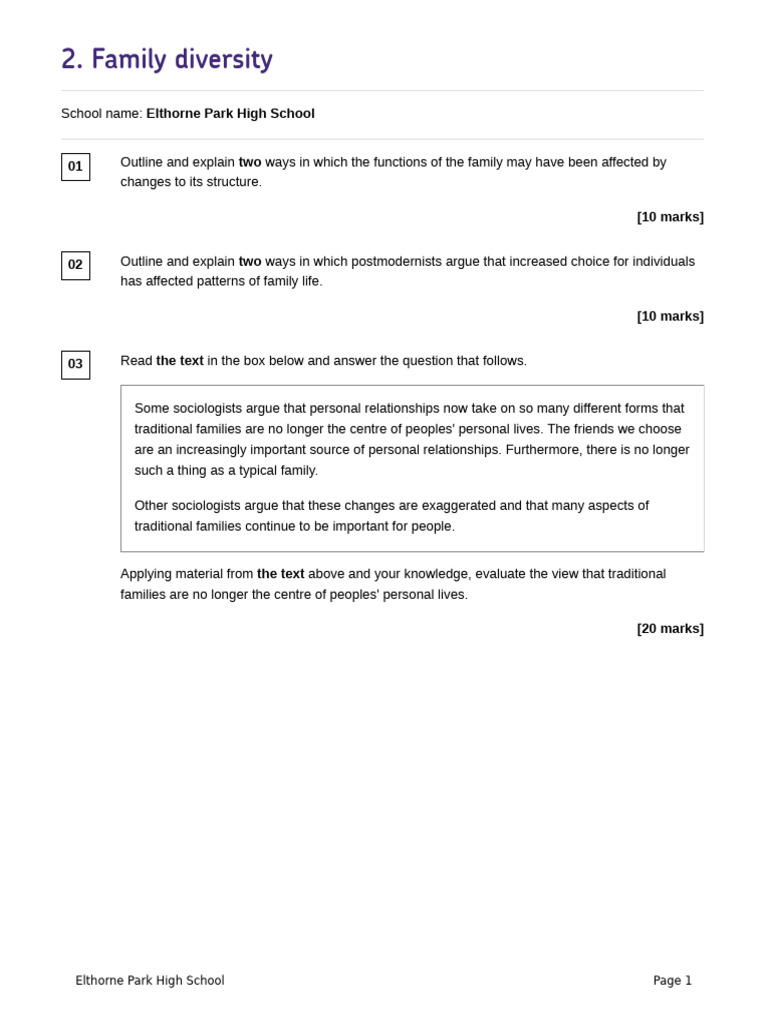 Family Diversity | PDF | Family | Knowledge
