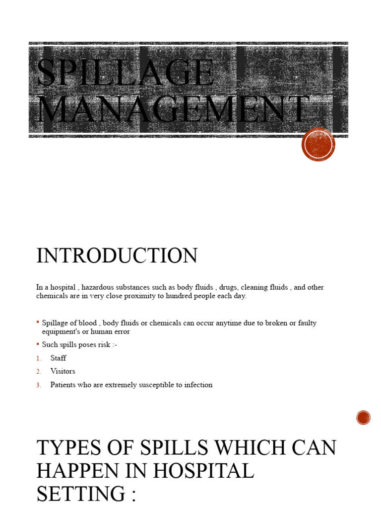 Spillage Management | PDF