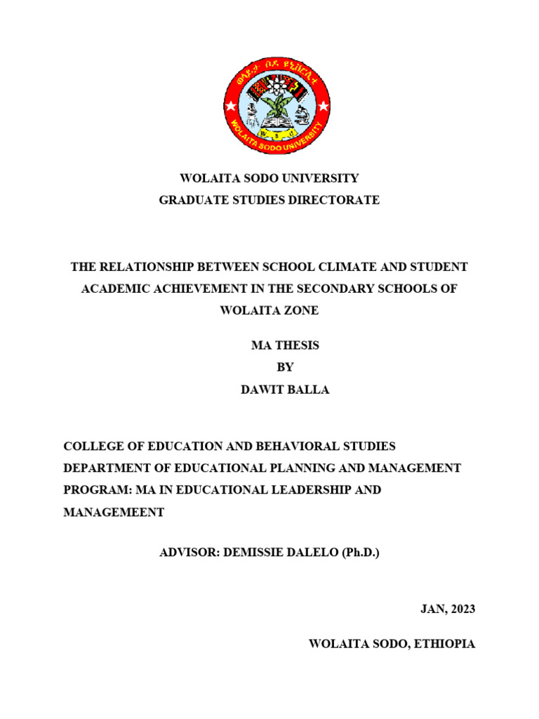 Dawit thesis after moke defense edited | PDF