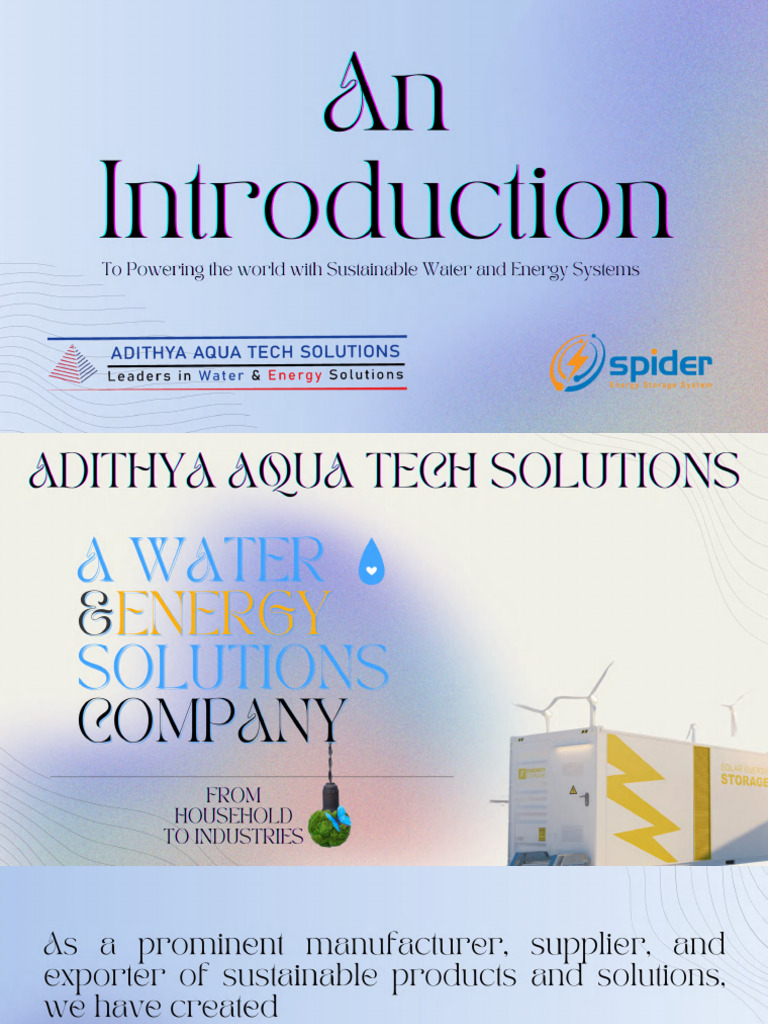 Adithya Aqua Tech Solutions - Corporate - 2024 | PDF