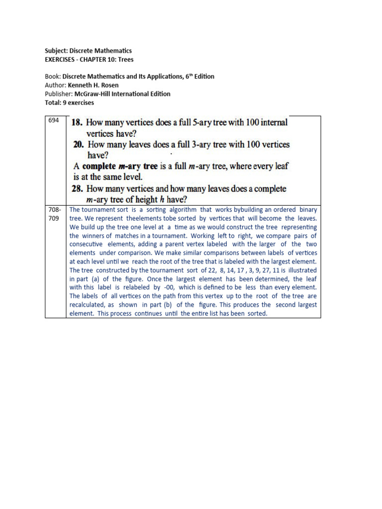 Exercises Chapter10 | PDF