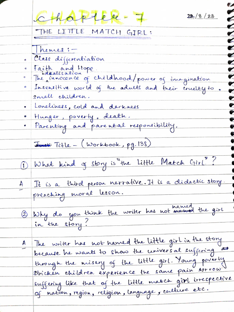 Analysis of "The Little Match Girl" | PDF