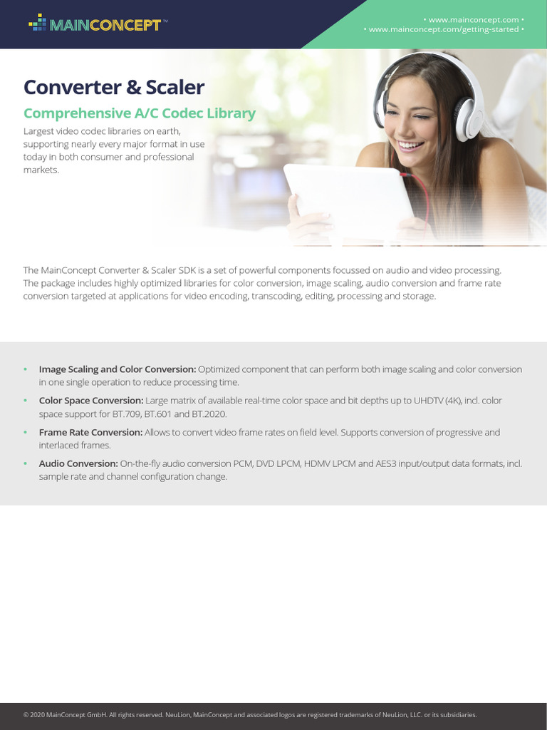 Converter_Scaler_SDK_DATASHEET | PDF | Video | Film And Video Technology