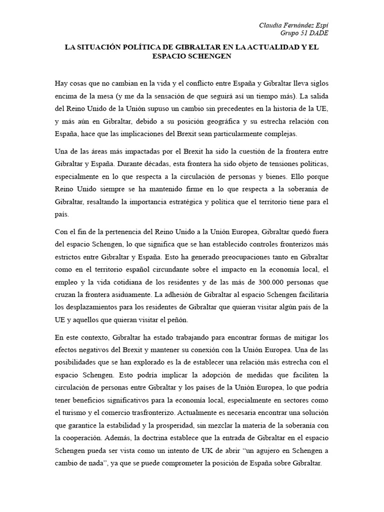 GIBRALTAR | PDF | Gibraltar | España