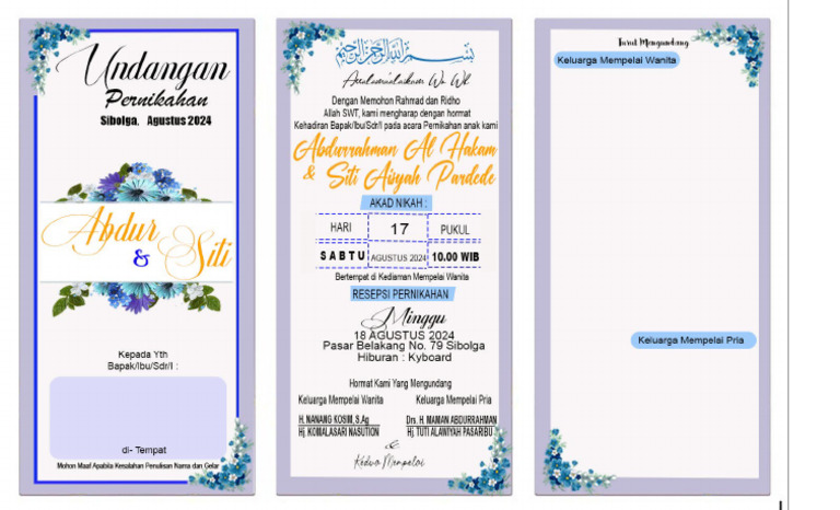 Undangan Biru | PDF