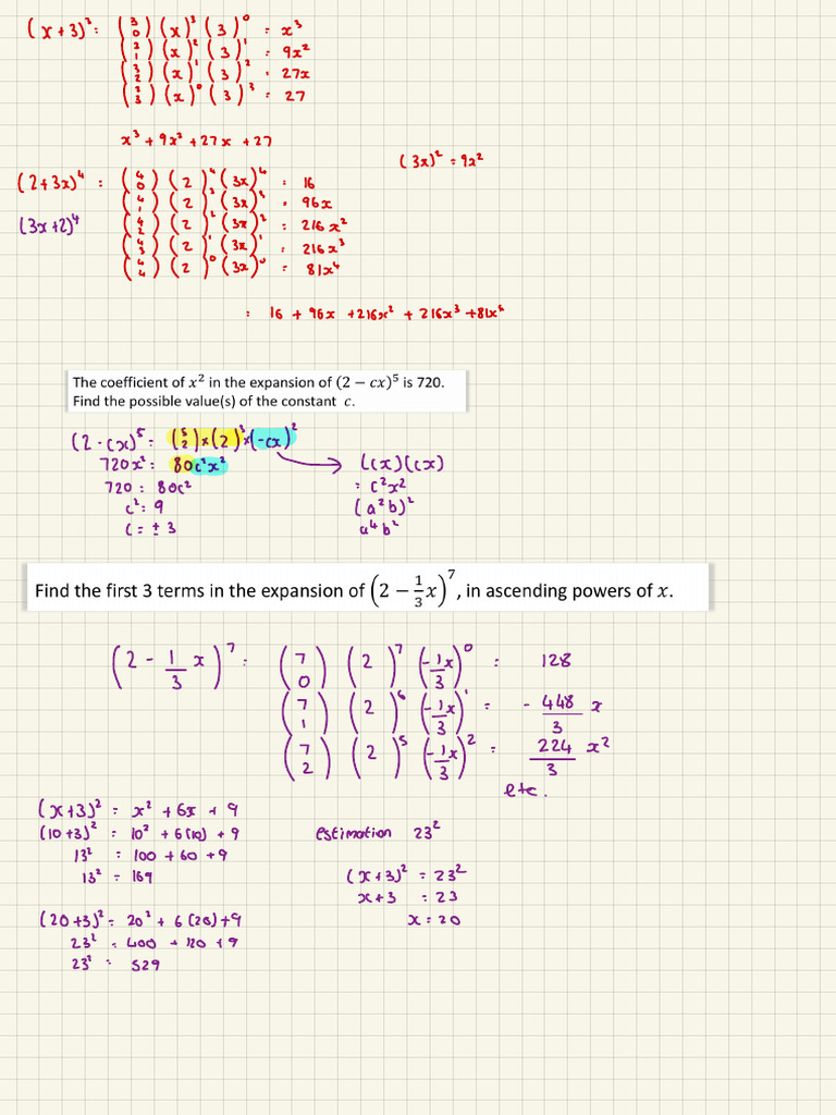 8 Binomial Expansion | PDF