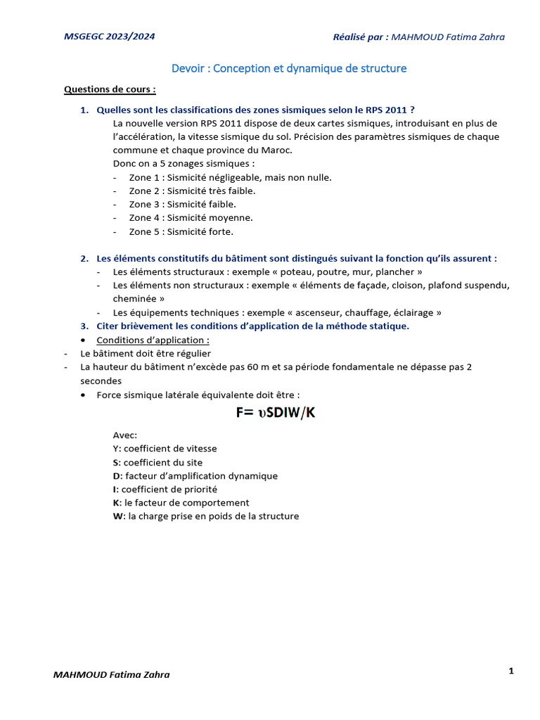 Conception parasismique au Maroc | PDF | Béton armé | Pont
