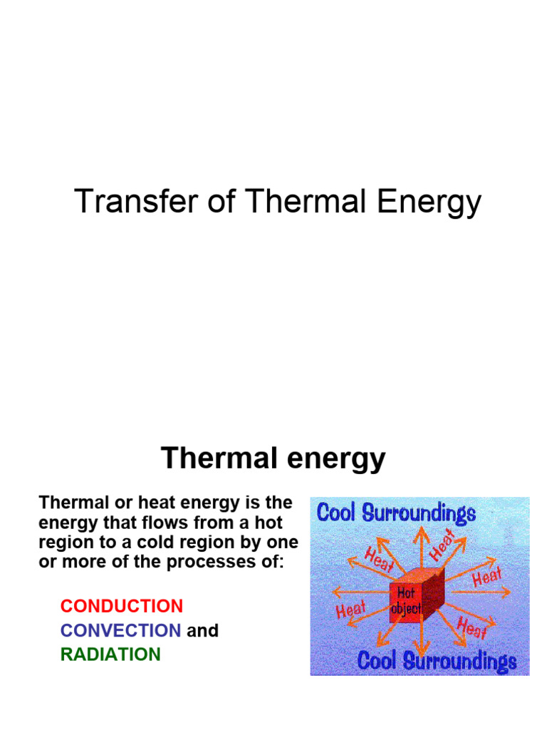 Understanding Thermal Energy Transfer | PDF | Heat Transfer | Thermal Conduction