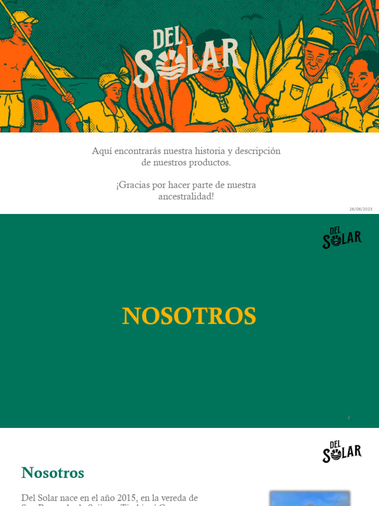 Del Solar: Tradición y Sabor Ancestral | PDF | Alimentos