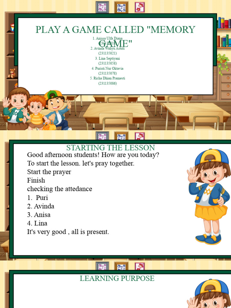 Colourful Cartoon Elementary Classroom Rules Educational Presentation ...