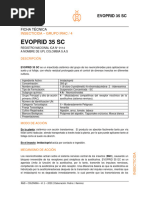 Ficha Técnica Evisect S Arysta (México) | PDF
