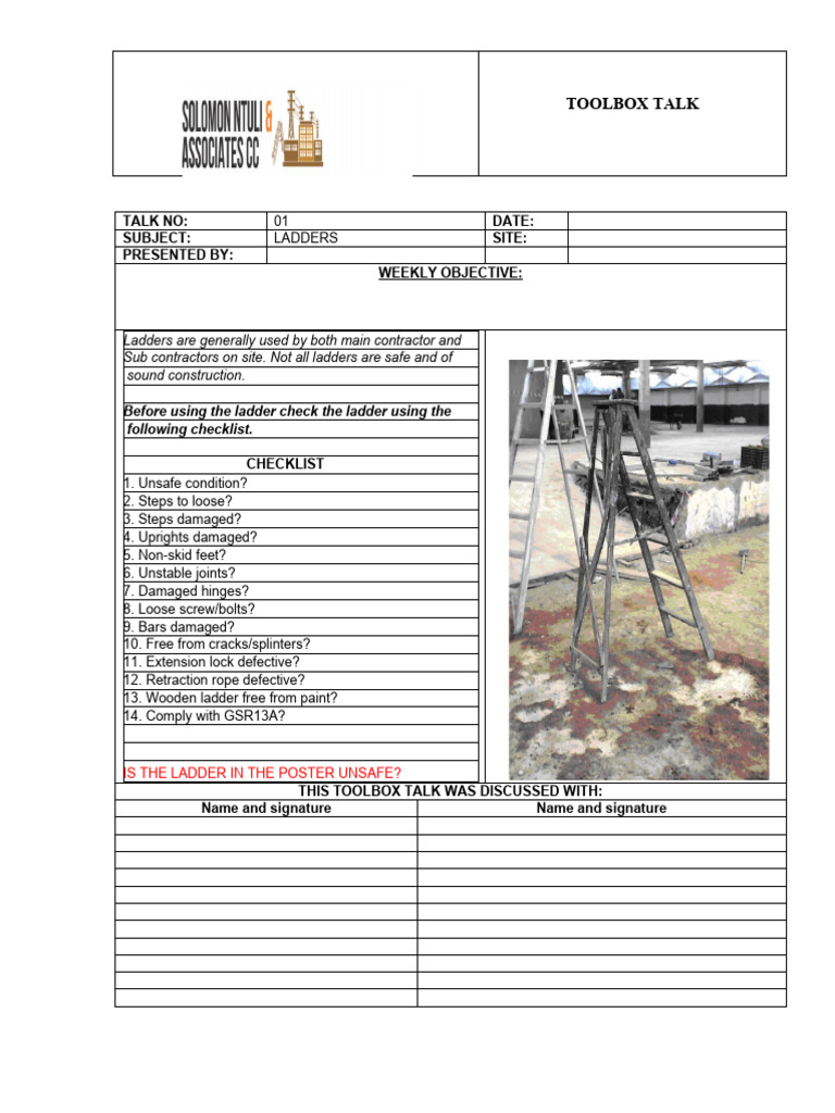 TBT 01 - Ladders | PDF