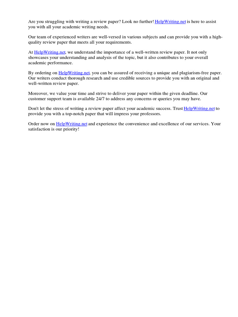 Review Paper | PDF | Essays | Books